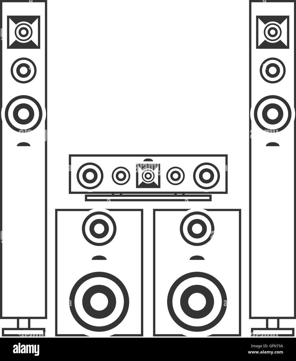 stereo system icon Stock Vector Image & Art - Alamy