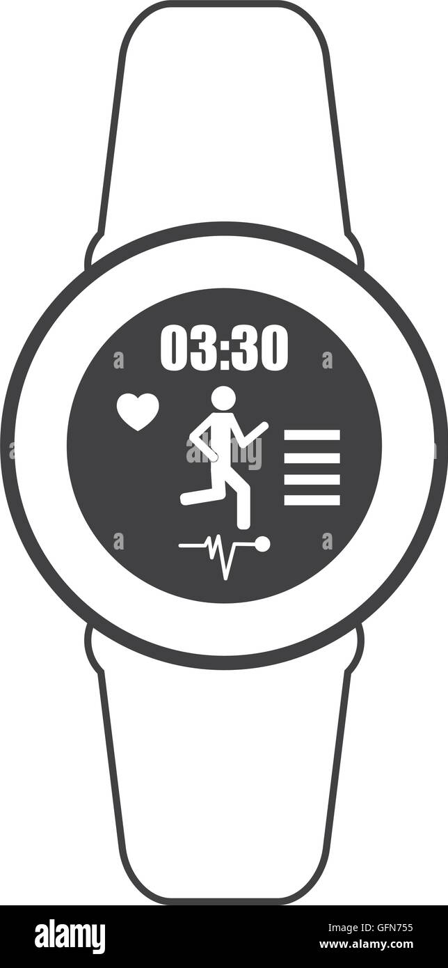heartrate wrist tracker icon Stock Vector Image & Art - Alamy