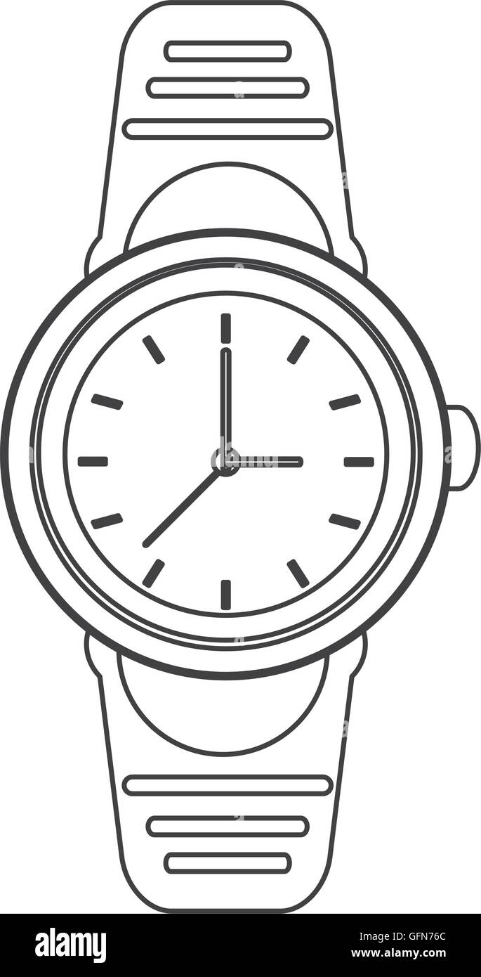 analog watch icon Stock Vector Image & Art - Alamy