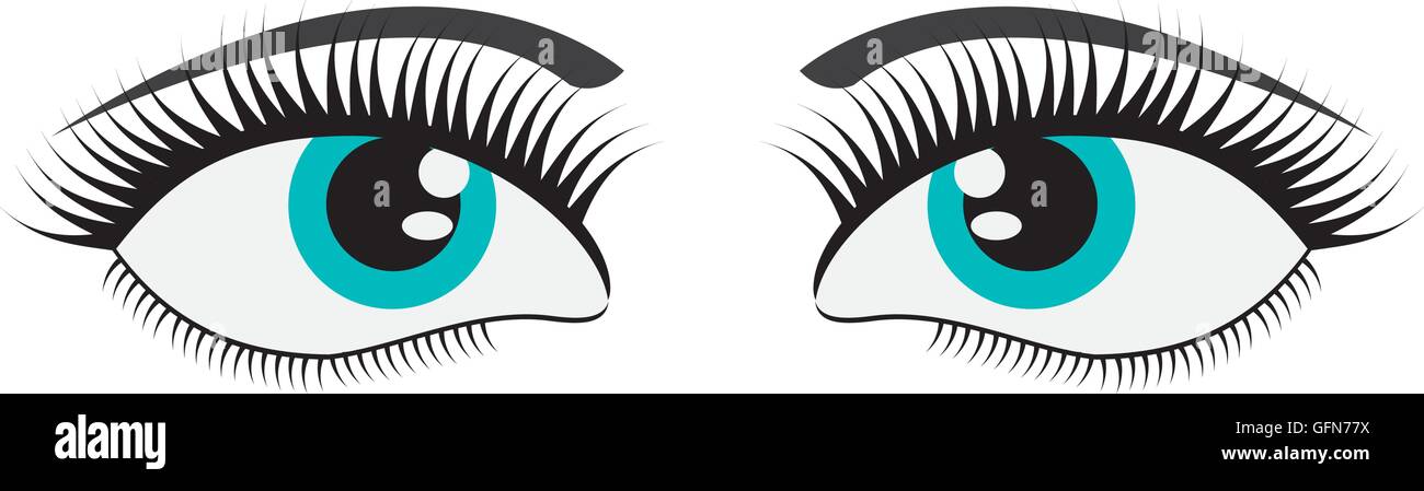 Cartoon Eyes Looking To The Right