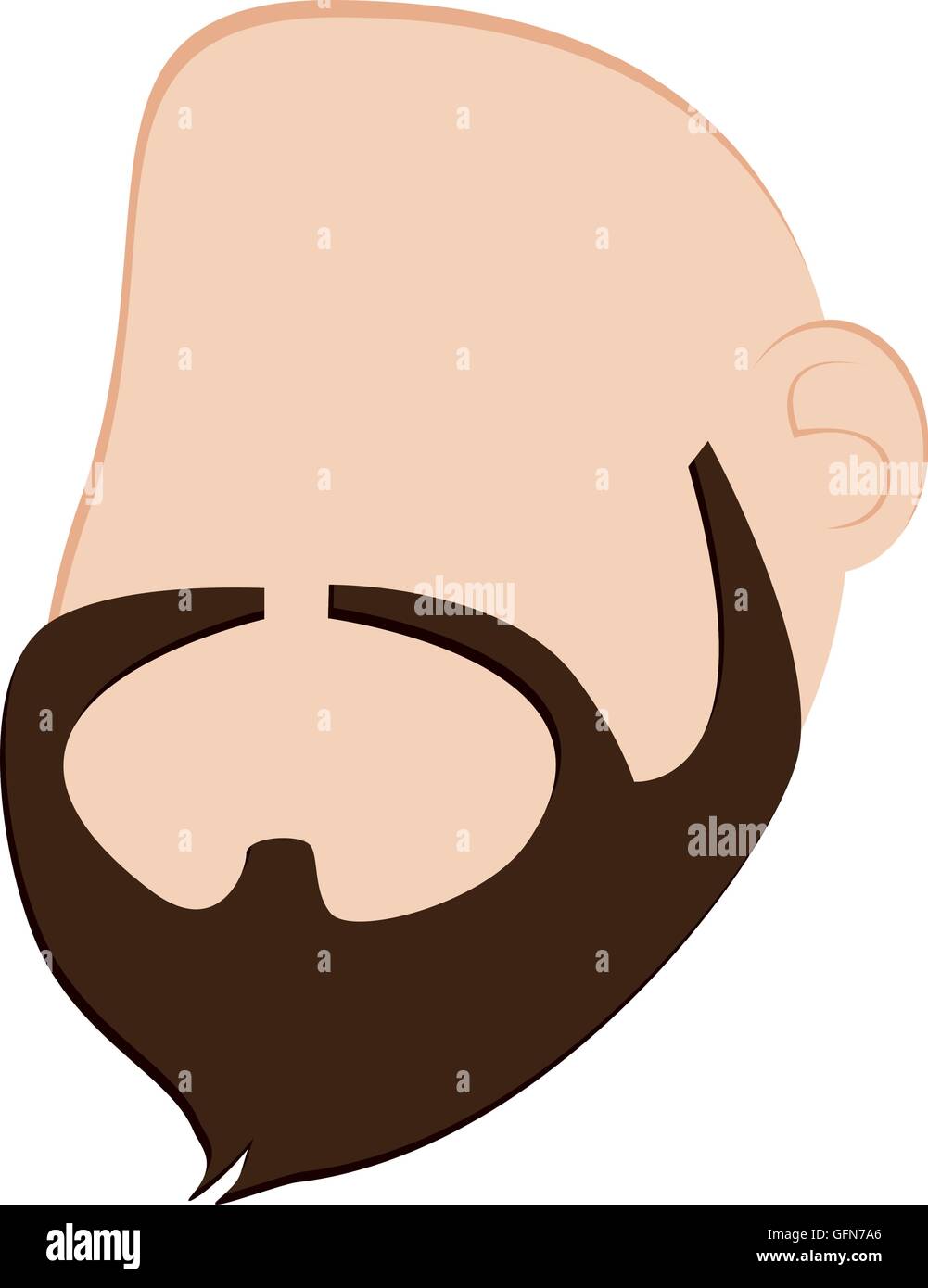 African american man moustache Stock Vector Images - Alamy