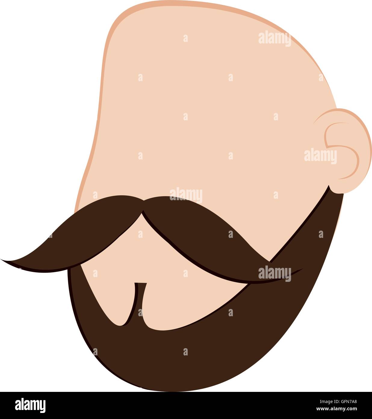 African american man moustache Stock Vector Images - Alamy