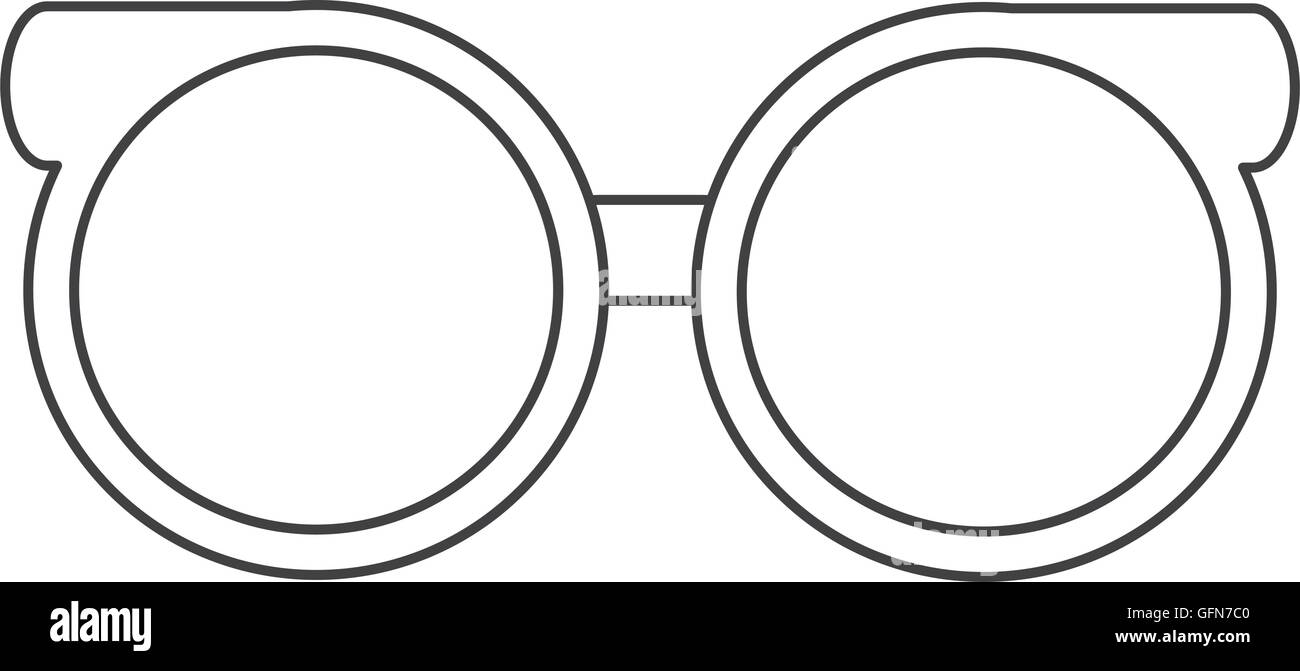 round frame glasses icon Stock Vector Image & Art - Alamy
