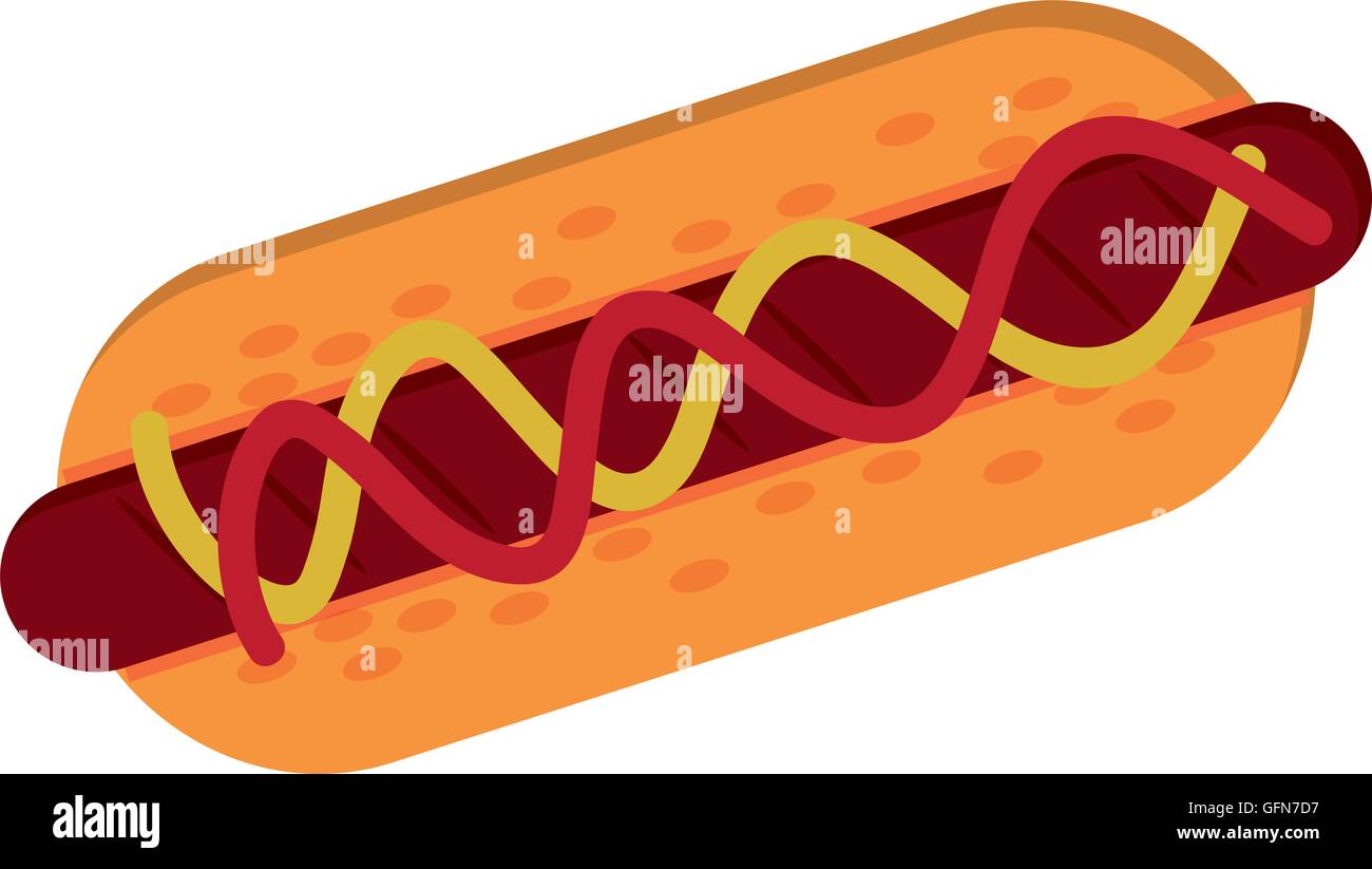 hot dog icon Stock Vector Image & Art - Alamy