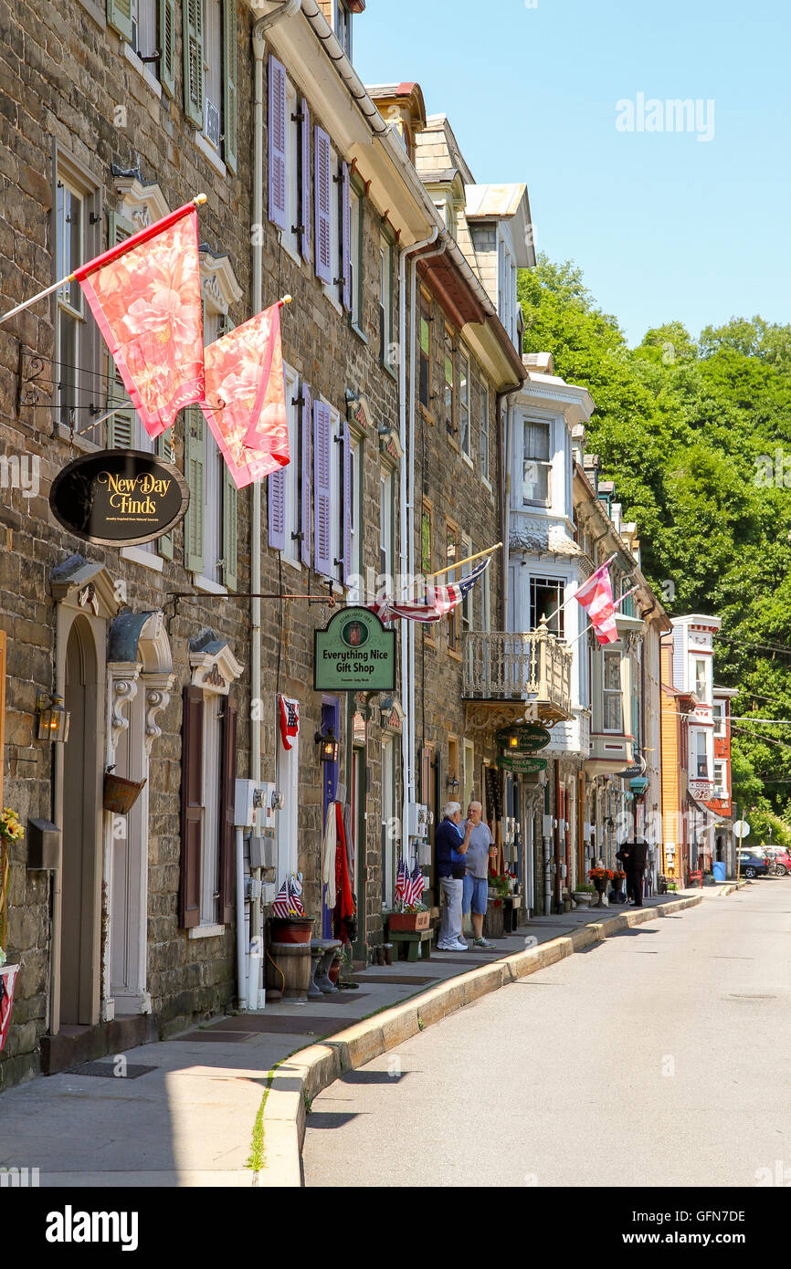 Stone Row, Jim Thorpe, Pennsylvania Stock Photo - Alamy
