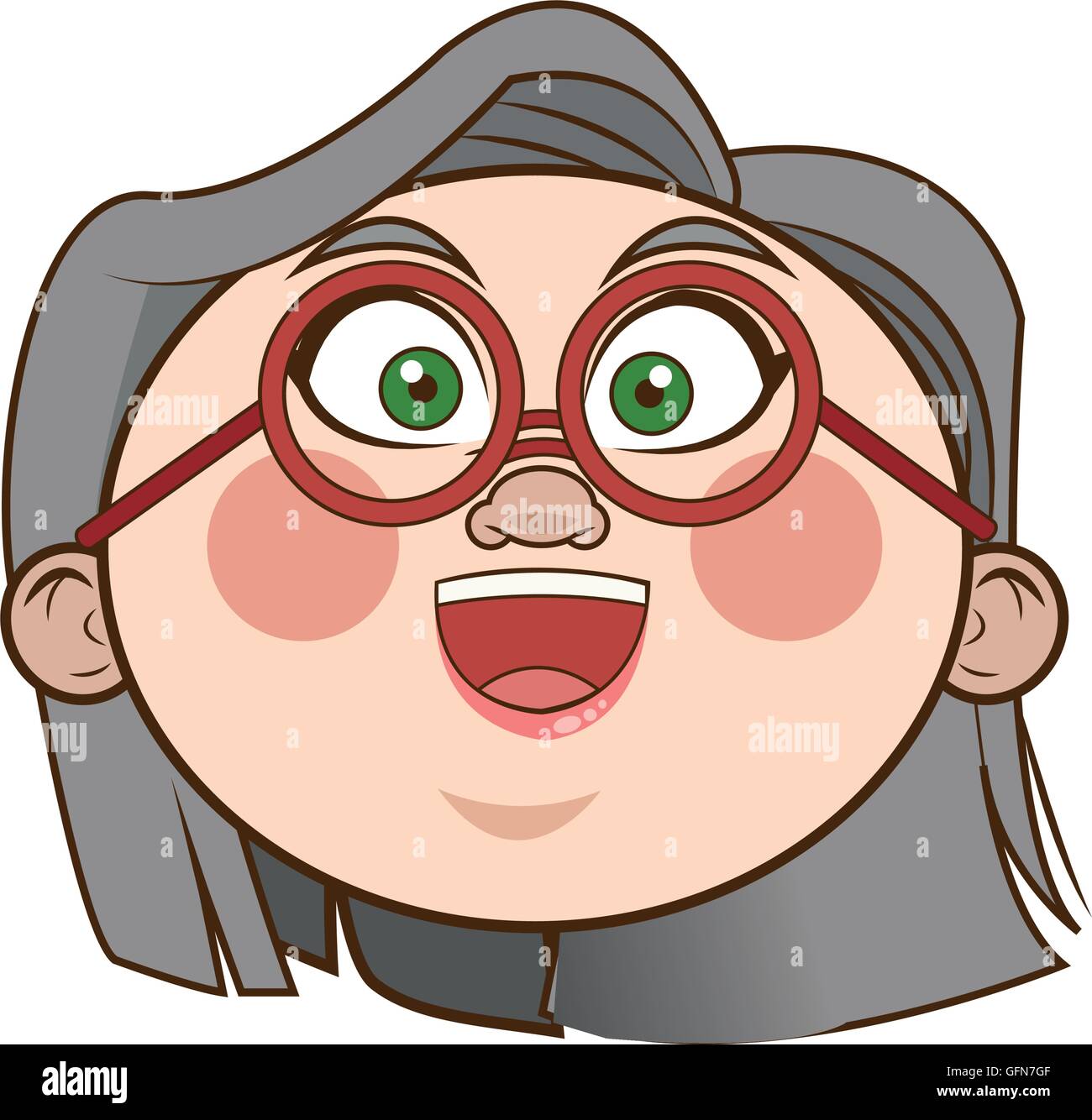 senior woman icon Stock Vector Image & Art - Alamy