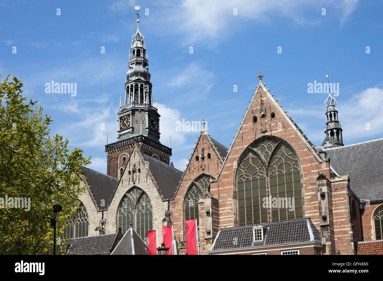 Oude Kerk - Old Church in Amsterdam, Holland, Netherlands Stock Photo ...