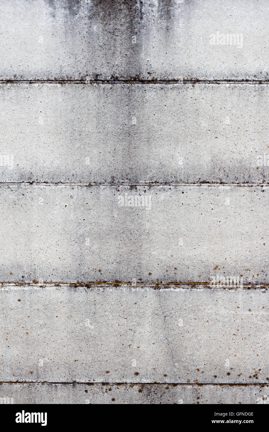 Rain stained concrete wall in full frame Stock Photo - Alamy