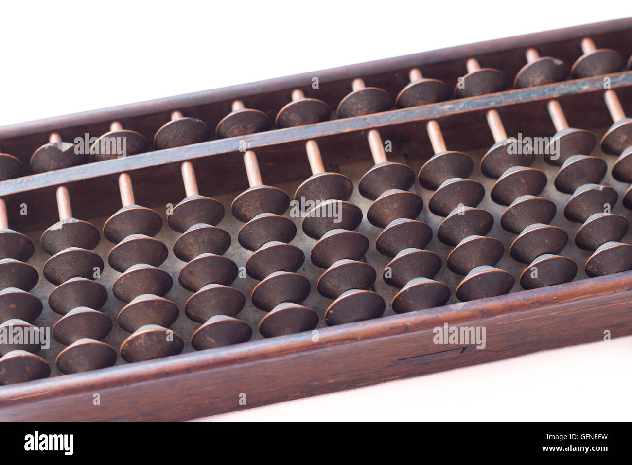 Japanese antique abacus with five beads Stock Photo - Alamy