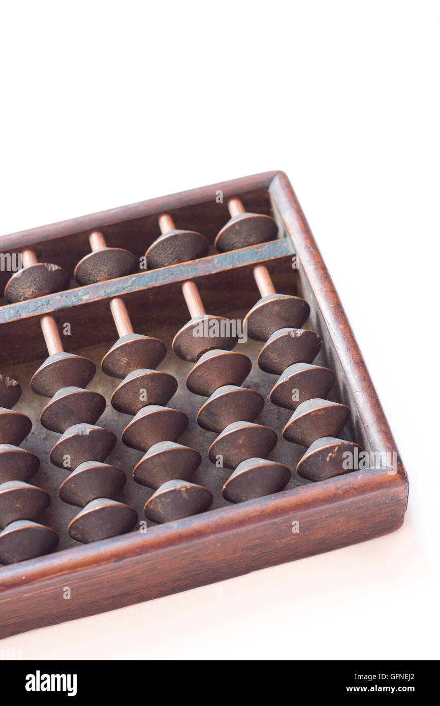 Japanese antique abacus with five beads Stock Photo - Alamy