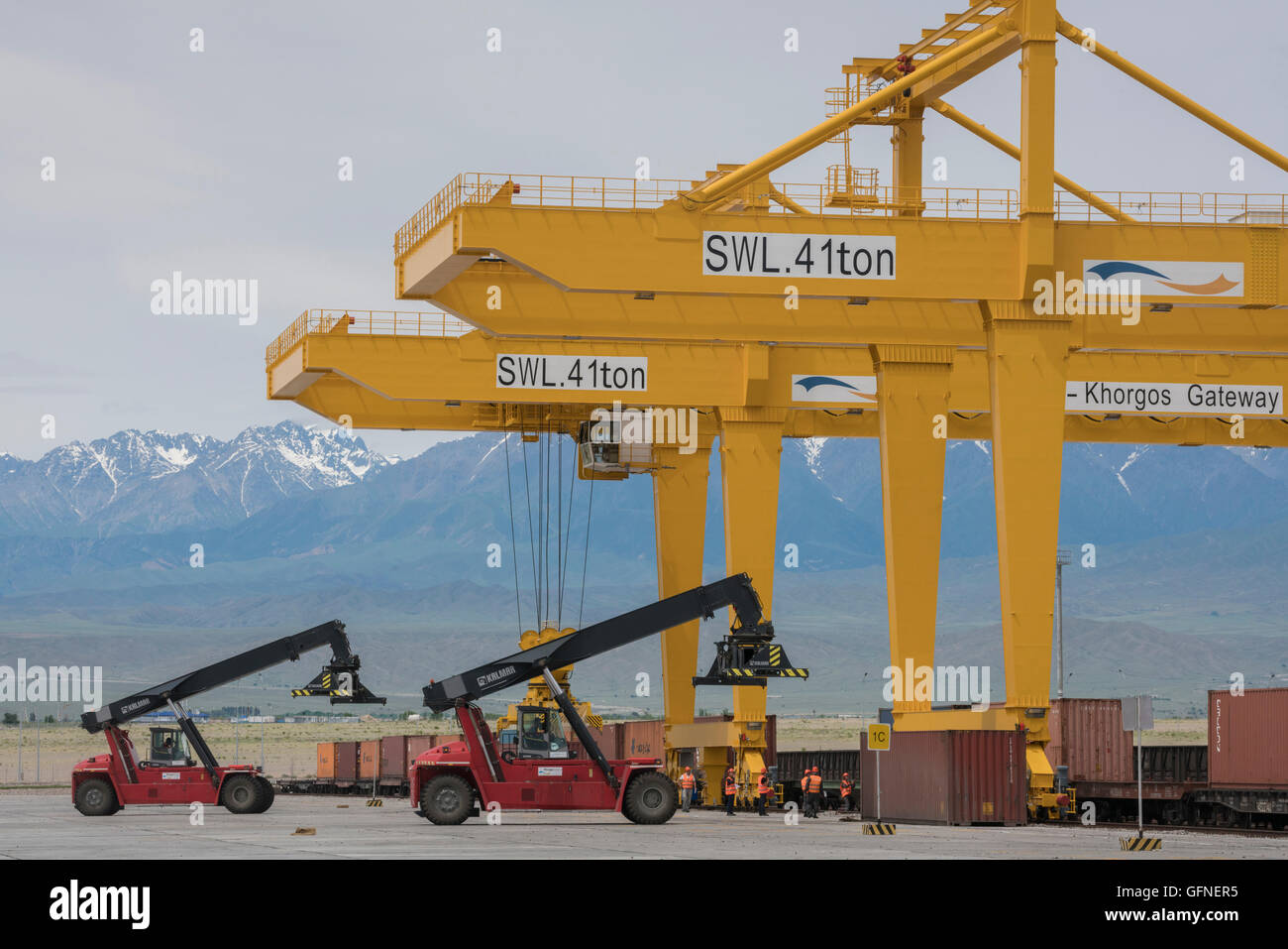 Dry port in khorgos, kazakhstan hi-res stock photography and images - Alamy