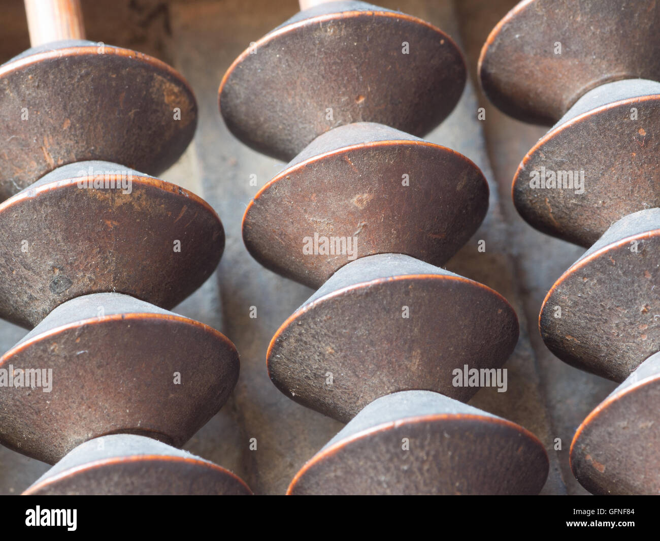 Japanese antique abacus with five beads Stock Photo - Alamy