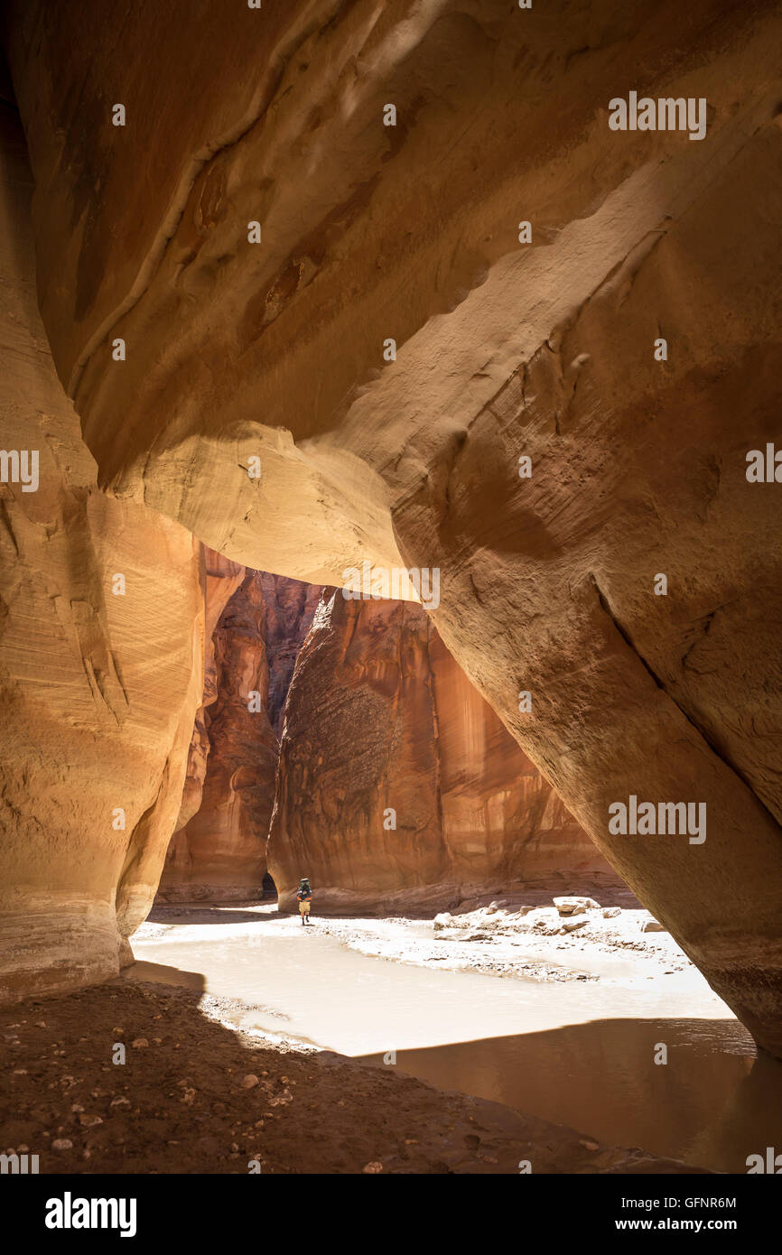View from underneath Slide Rock Arch Stock Photo - Alamy
