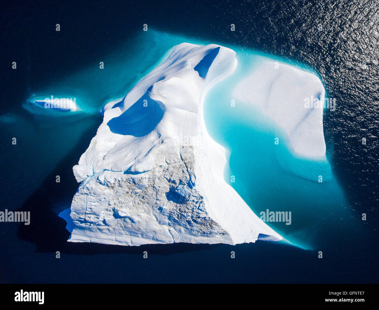 Iceberg Top Down Stock Photo - Alamy