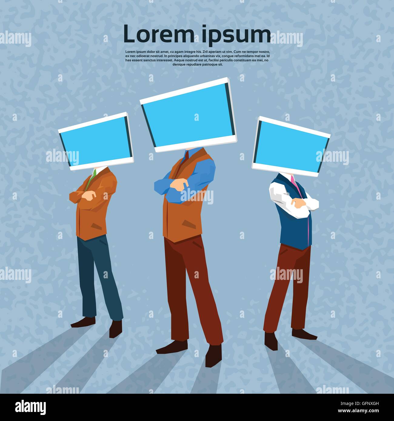 Pc monitor head Stock Vector Images - Alamy