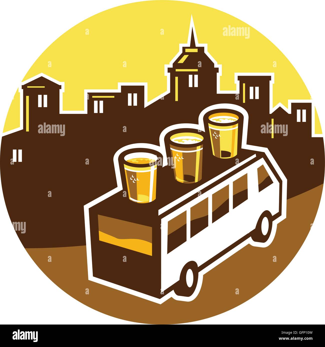 Beer flight Stock Vector Images - Alamy