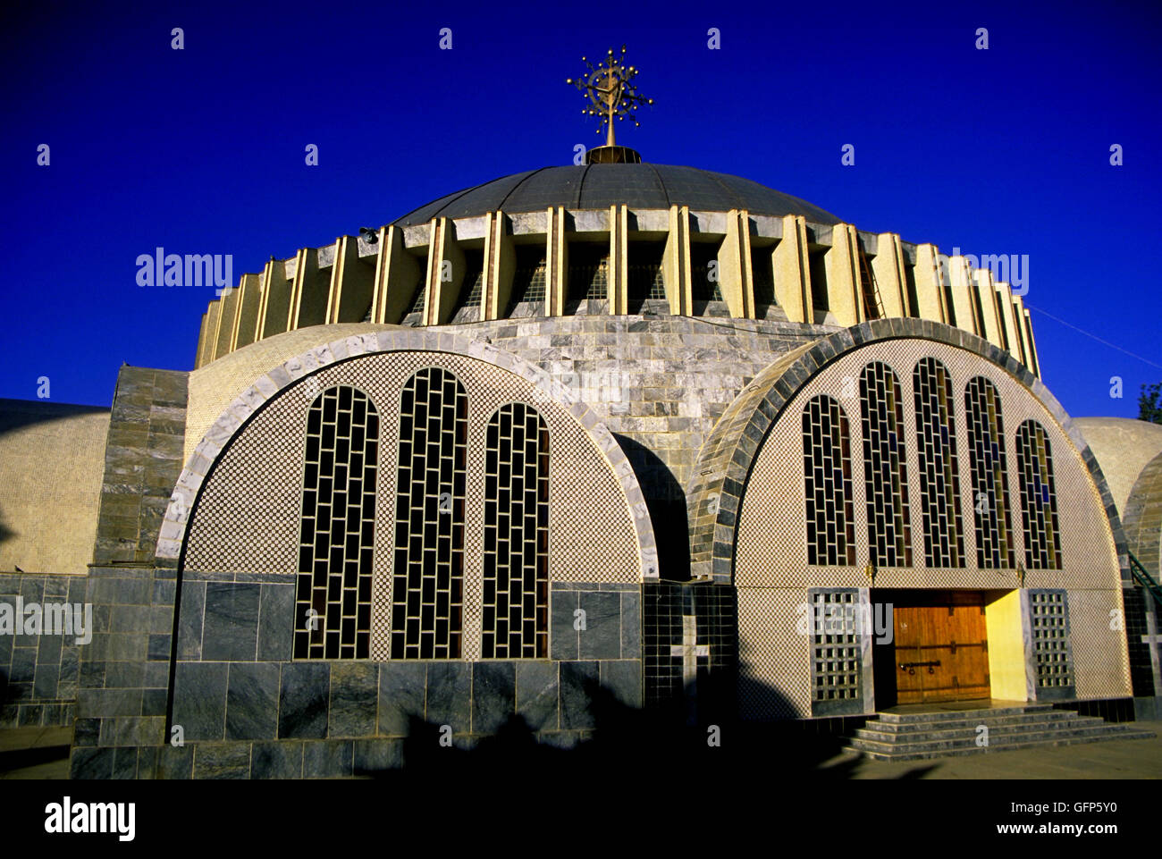 The new Church of St. Mary of Zion in Axum, Ethiopia. The original ...