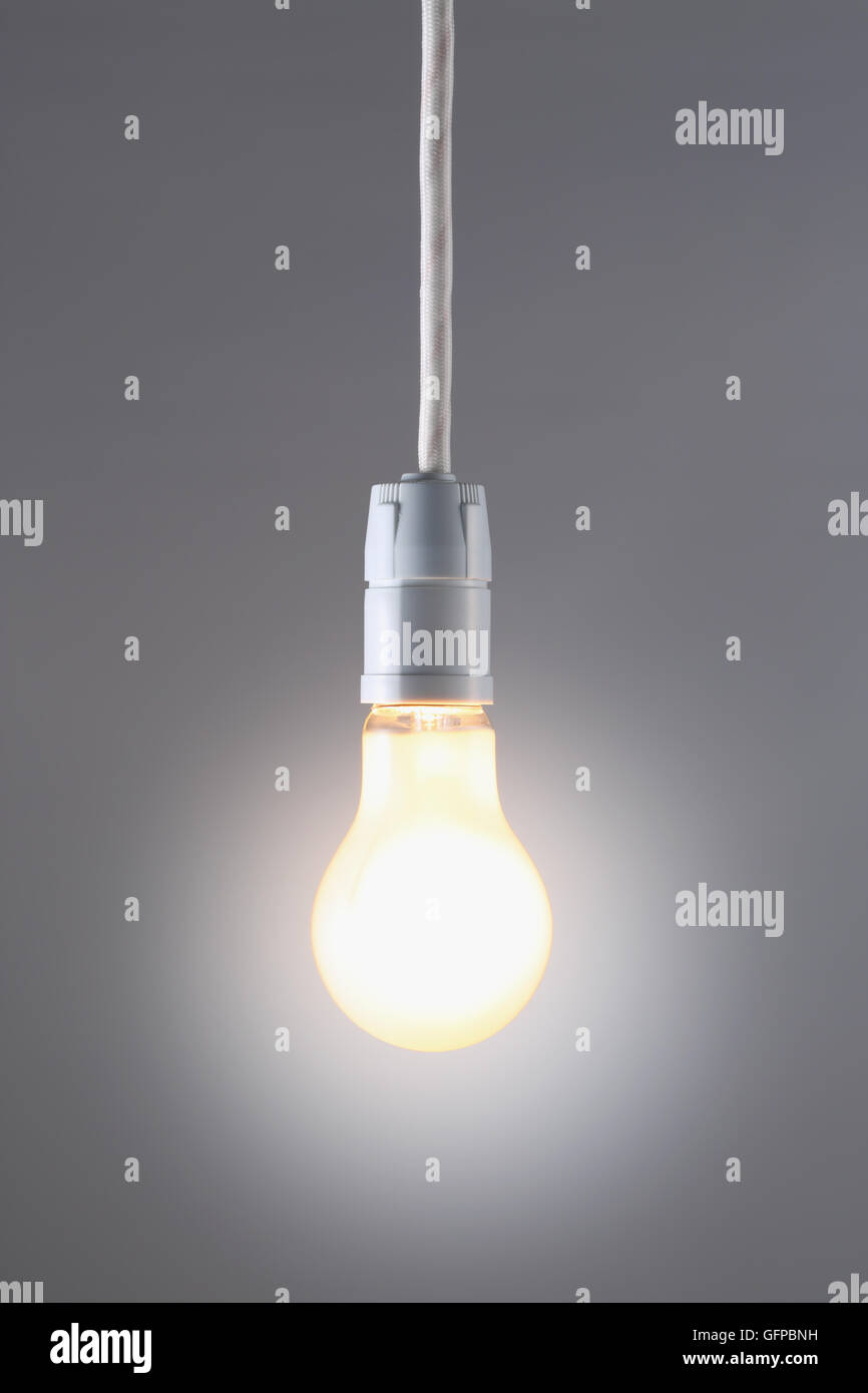 Light bulb hanging hi-res stock photography and images - Alamy