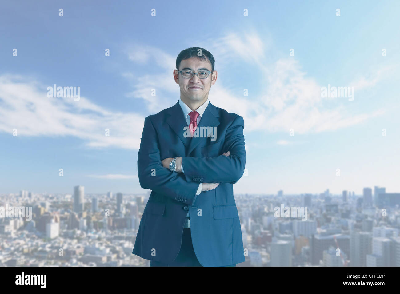Japanese businessman in a modern office Stock Photo - Alamy