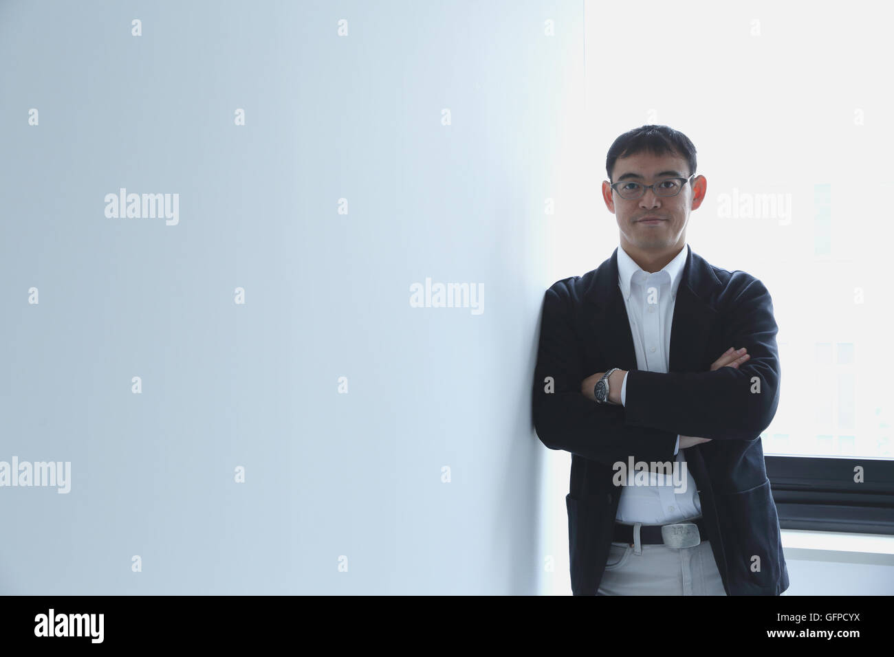 Japanese businessman in a modern office Stock Photo - Alamy
