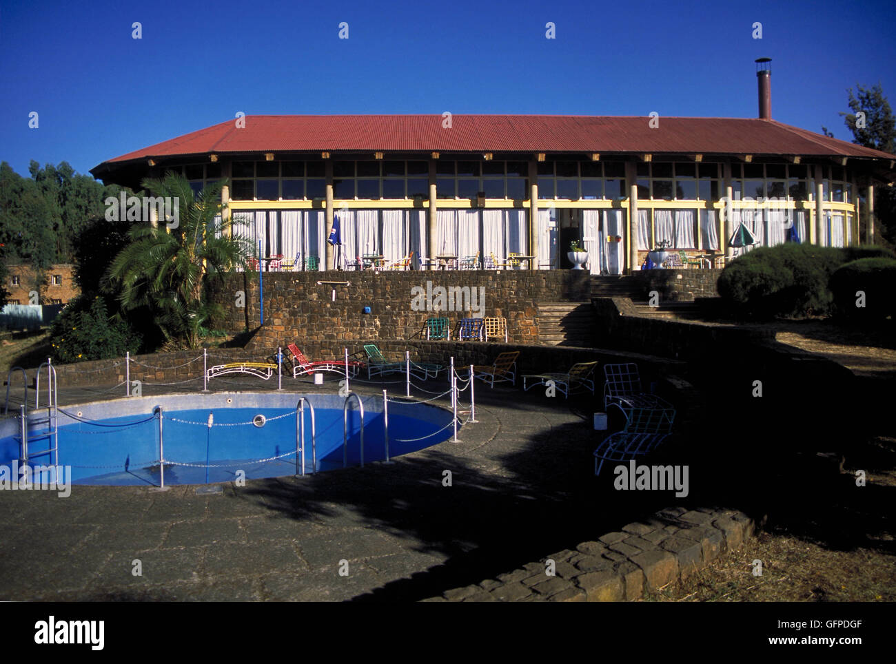 The Goha Hotel in Gondar, Ethiopia Stock Photo - Alamy
