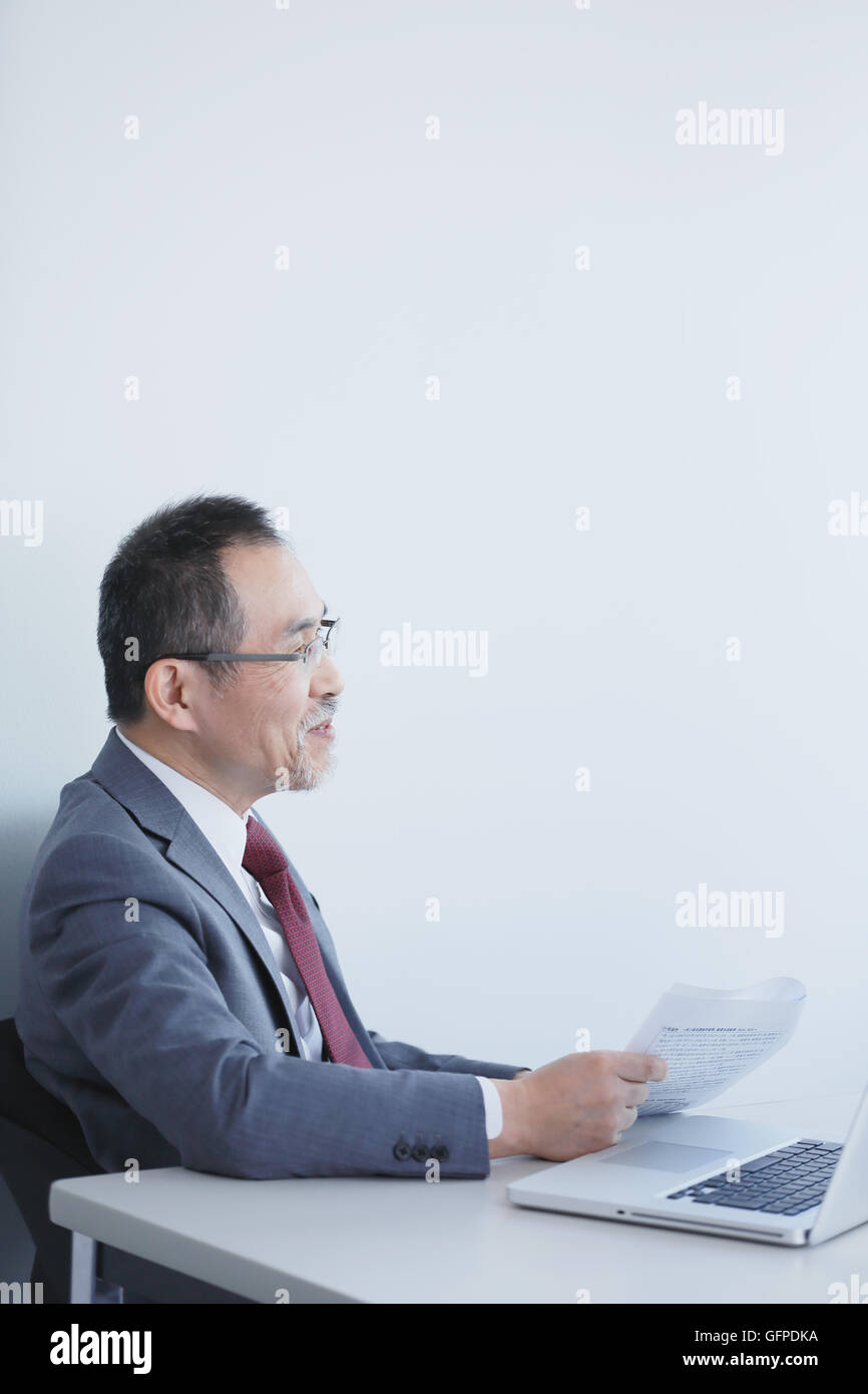 Japanese businessman in a modern office Stock Photo - Alamy