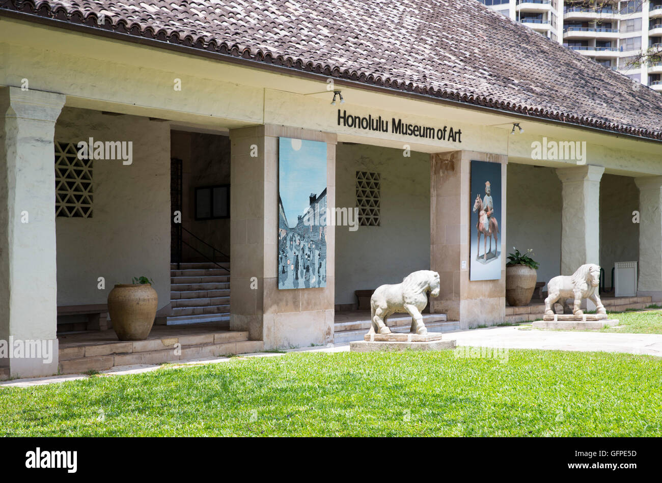 Honolulu Museum of Art, Hawaii, USA, Saturday, May 07, 2016 Stock Photo ...