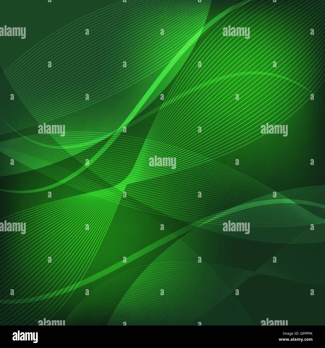 Abstract green wave line background, stock vector Stock Vector Image ...