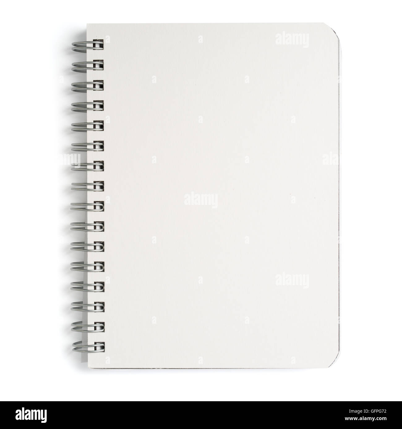 Notepad notebook on white Cut Out Stock Images & Pictures - Alamy