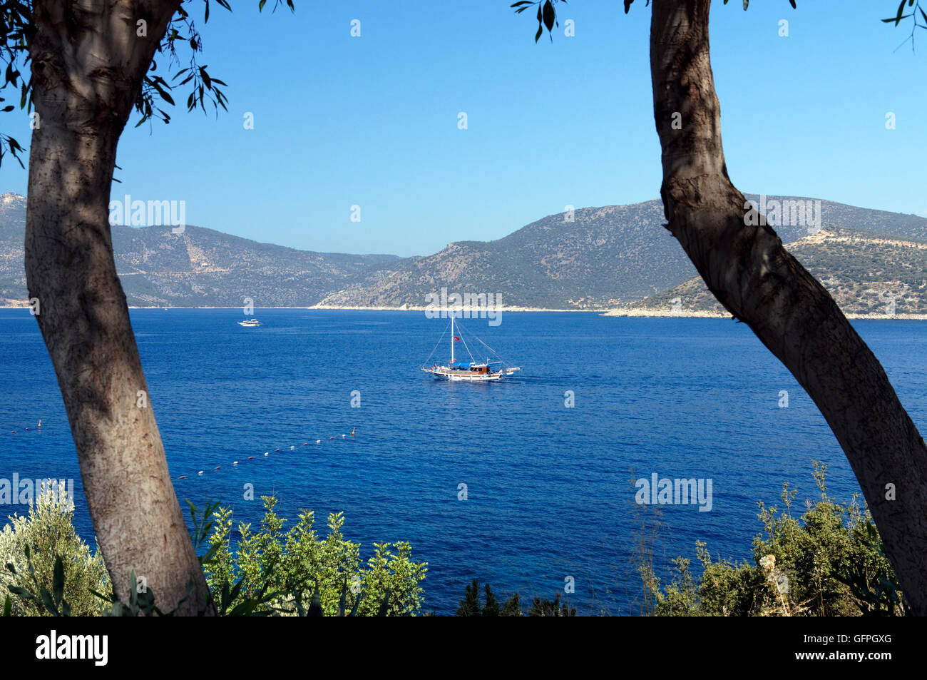 Kalkan Bay, Kalkan, Lycian Coast, Turkey, Asia Stock Photo - Alamy