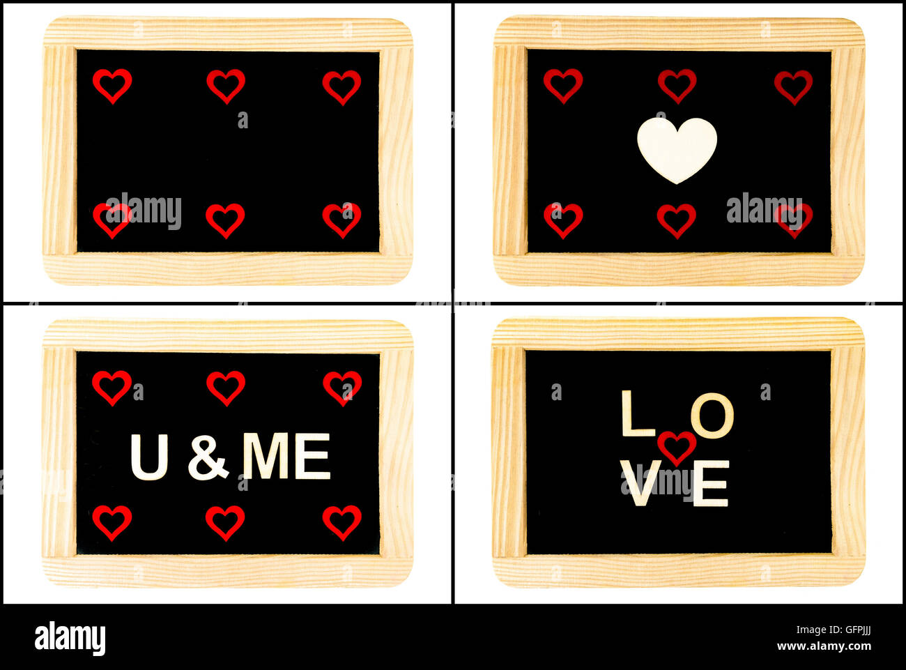 Love word collage hi-res stock photography and images - Alamy