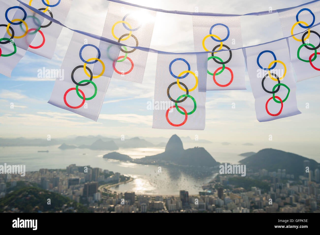 Olympic bunting hi-res stock photography and images - Alamy