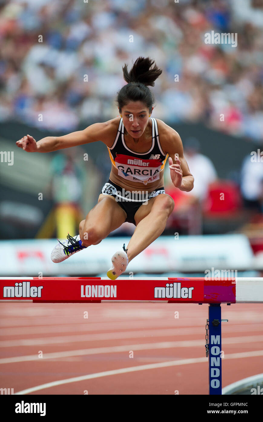 LONDON, ENGLAND - JULY 22: Stephanie Garcia women's 3000m Steeplechase ...