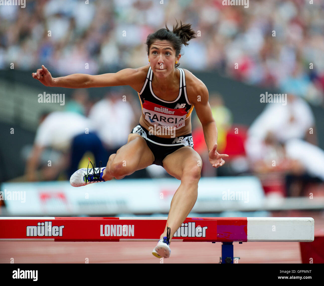 LONDON, ENGLAND - JULY 22: Stephanie Garcia women's 3000m Steeplechase ...