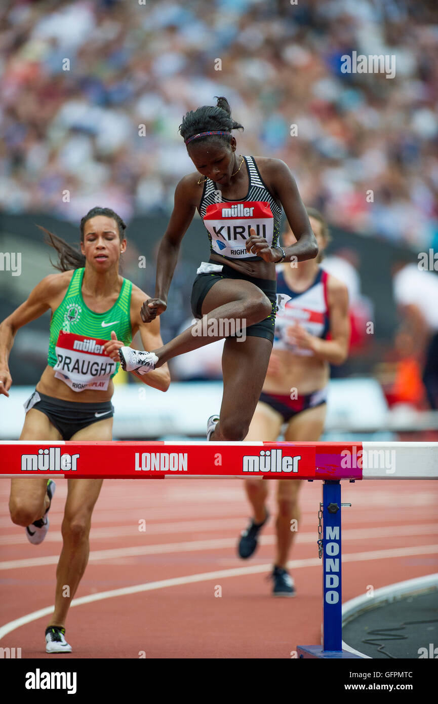 LONDON, ENGLAND - JULY 22: Purity Kirui women's 3000m Steeplechase Day ...