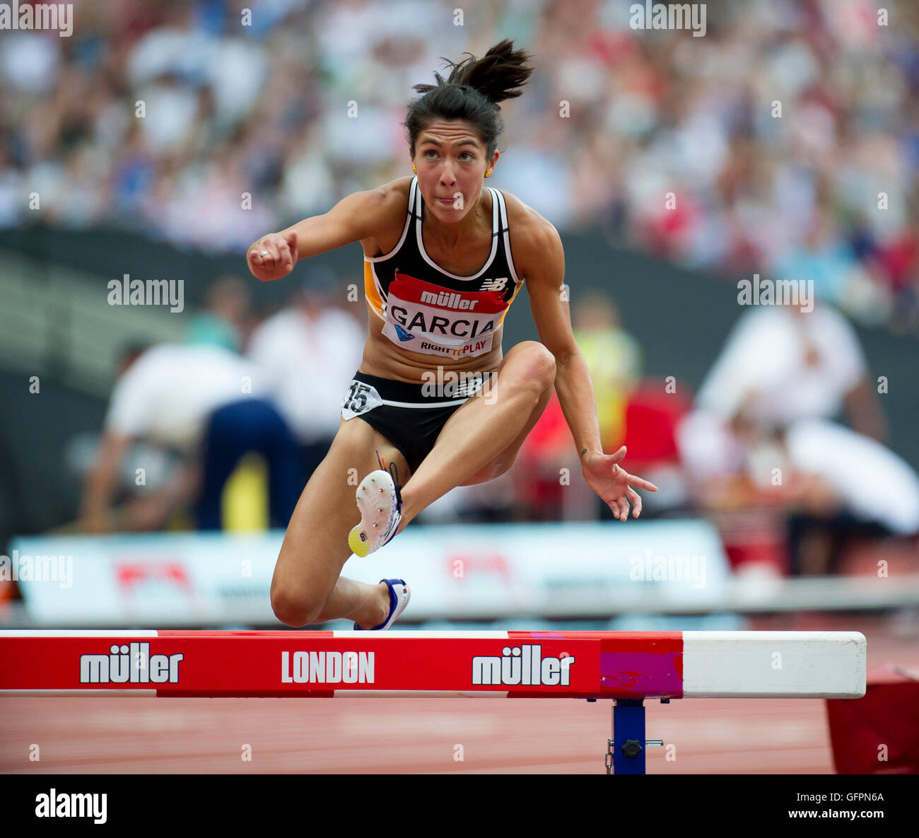 LONDON, ENGLAND - JULY 22: Stephanie Garcia women's 3000m Steeplechase ...