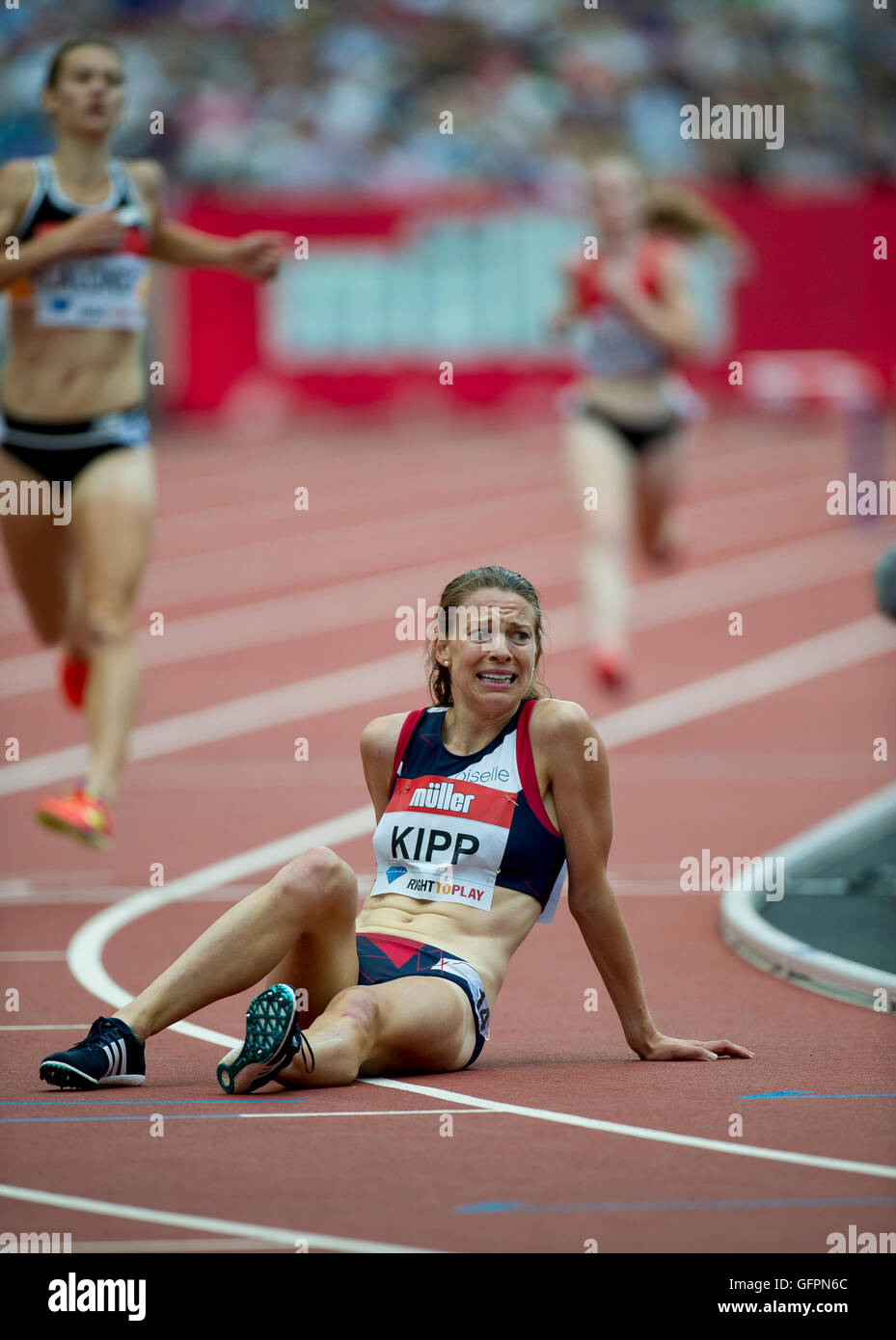LONDON, ENGLAND - JULY 22: Shalaya Kipp women's 3000m Steeplechase Day ...