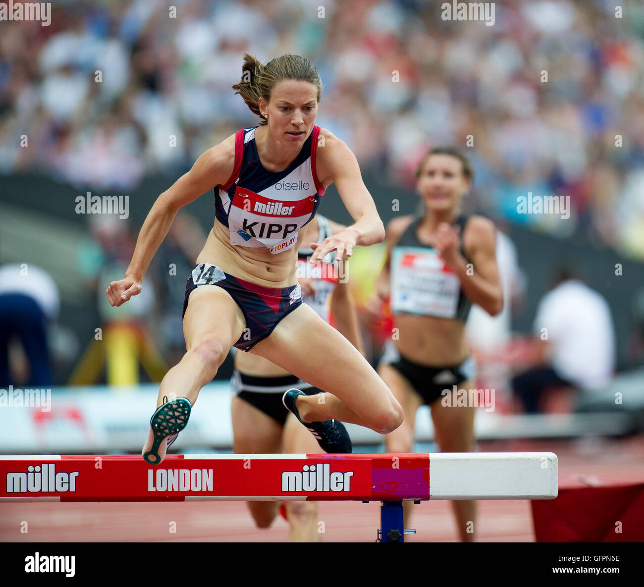 LONDON, ENGLAND - JULY 22: Shalaya Kipp women's 3000m Steeplechase Day ...