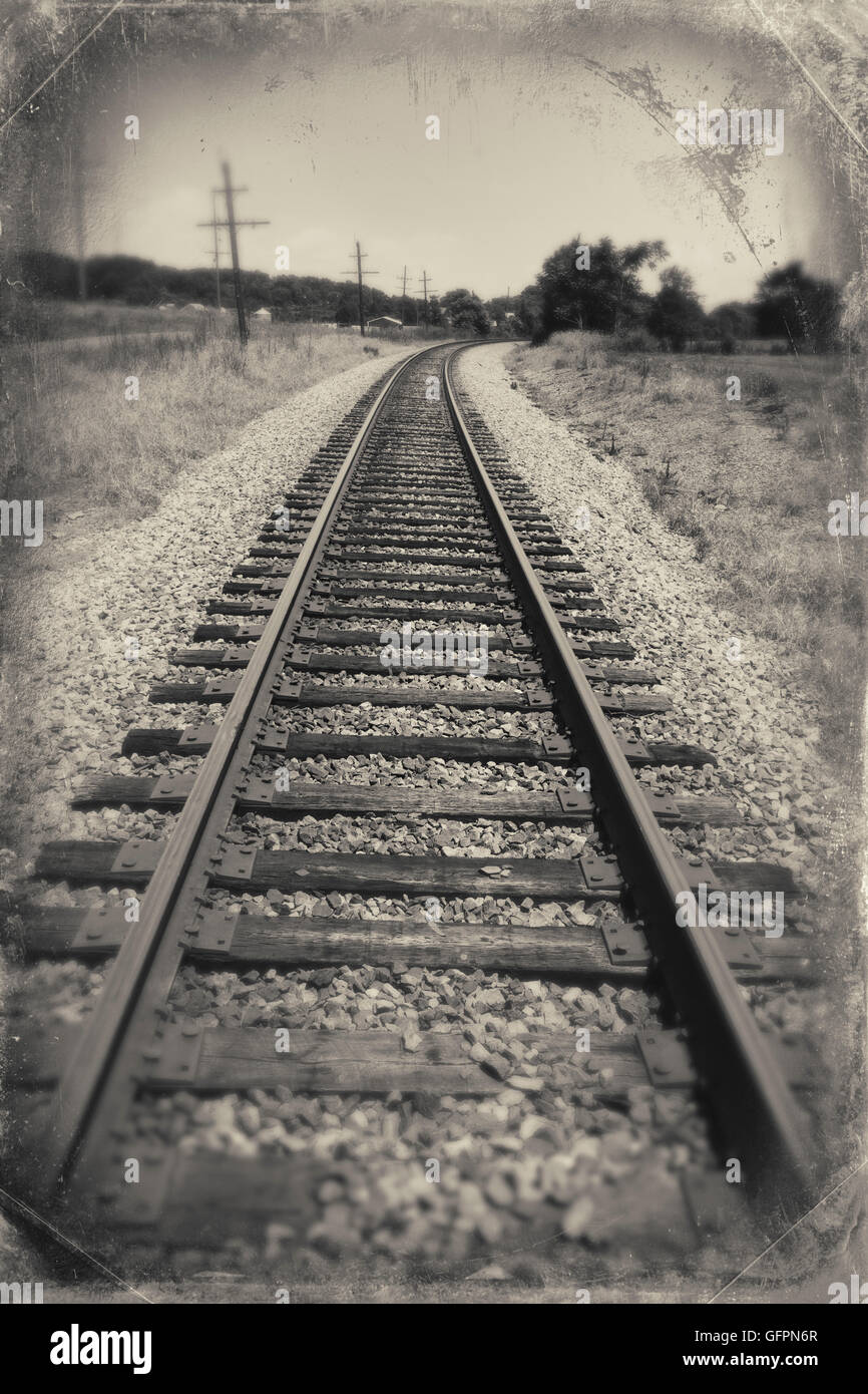 Blue tracks black background hi-res stock photography and images - Alamy