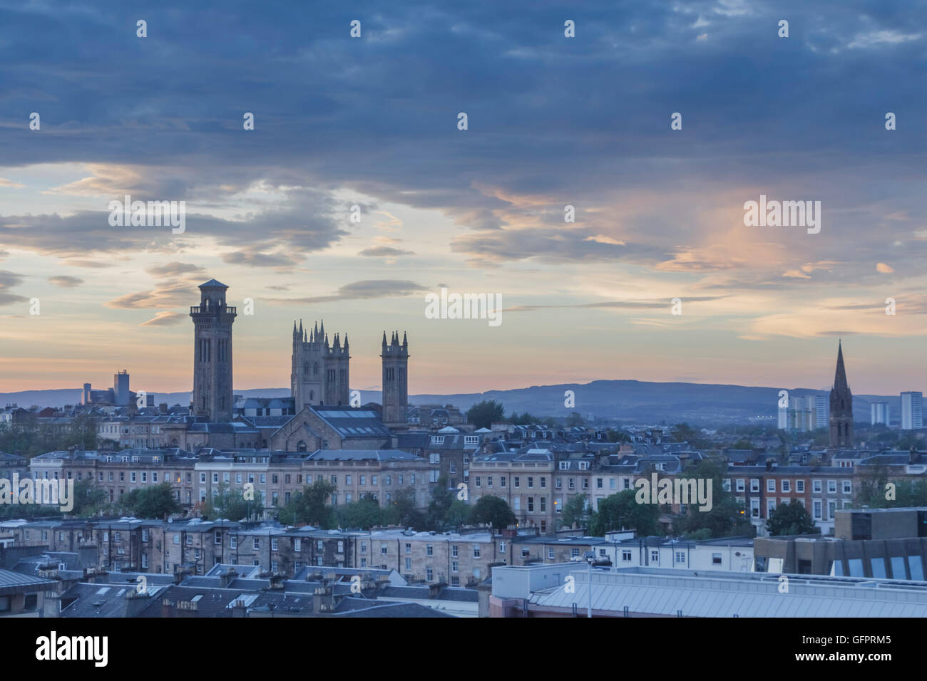 Glasgow sunset hi-res stock photography and images - Alamy
