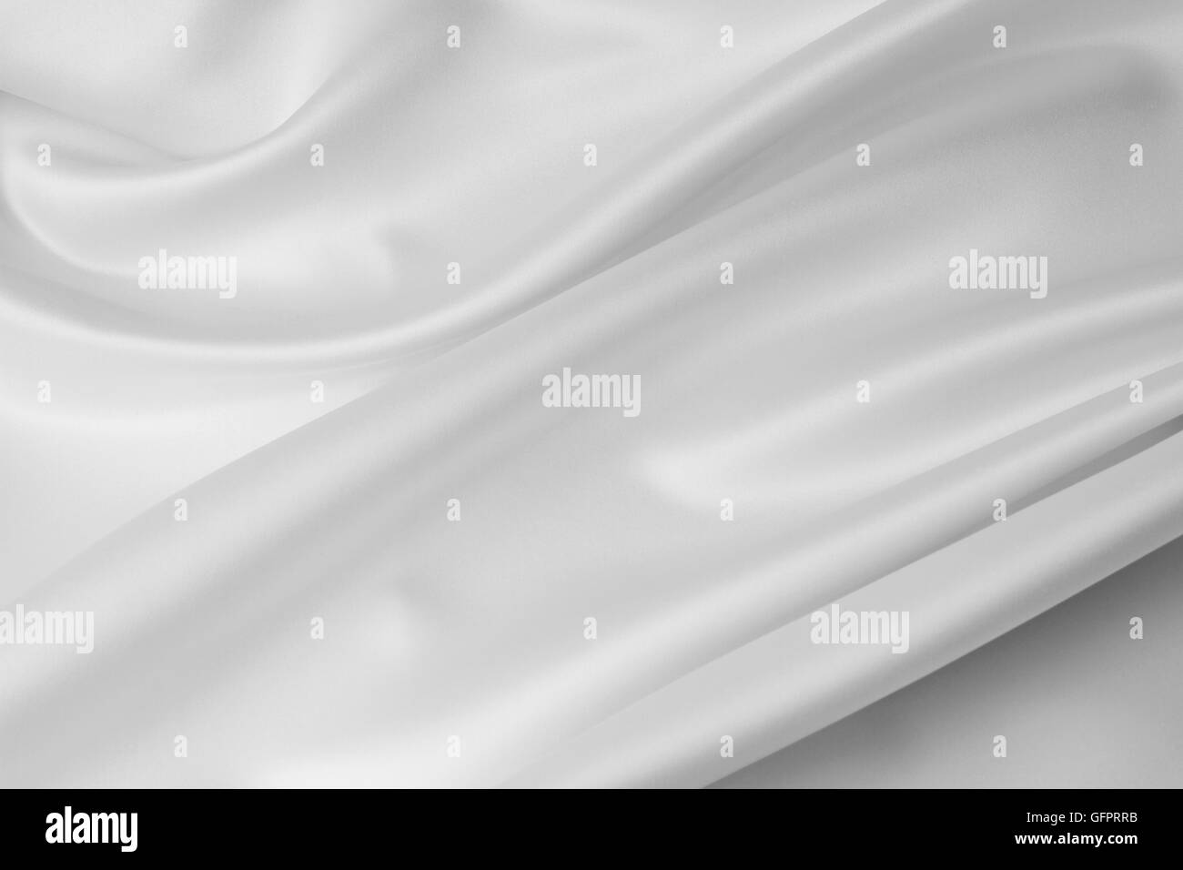Closeup of rippled white silk fabric Stock Photo - Alamy