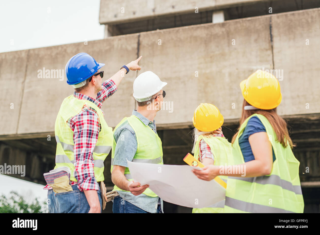 Reconstruction After Disaster Stock Photo - Alamy
