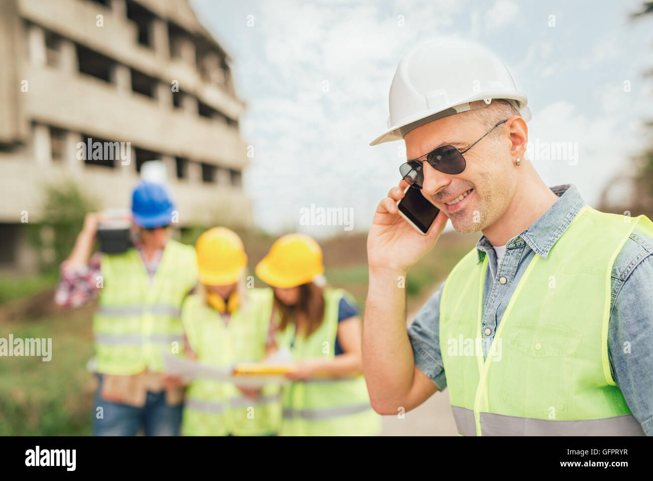 Reconstruction After Disaster Stock Photo - Alamy
