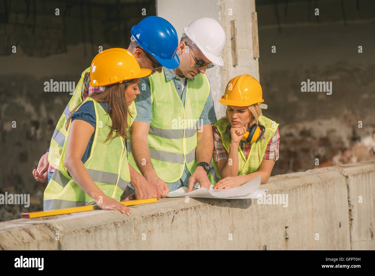 Reconstruction After Disaster Stock Photo - Alamy