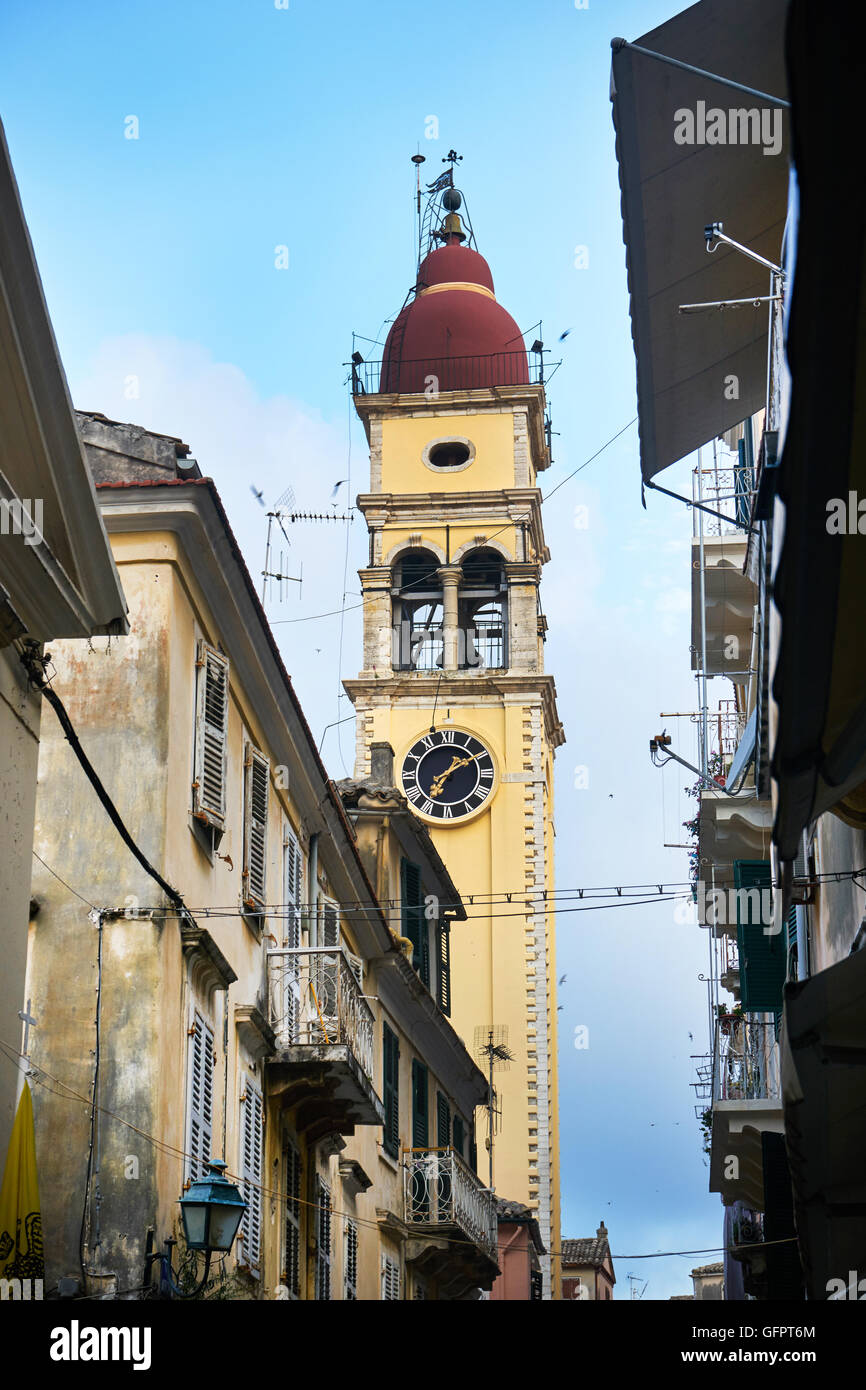 Saint Spyridon Church on island of Corfu, Greece Stock Photo - Alamy