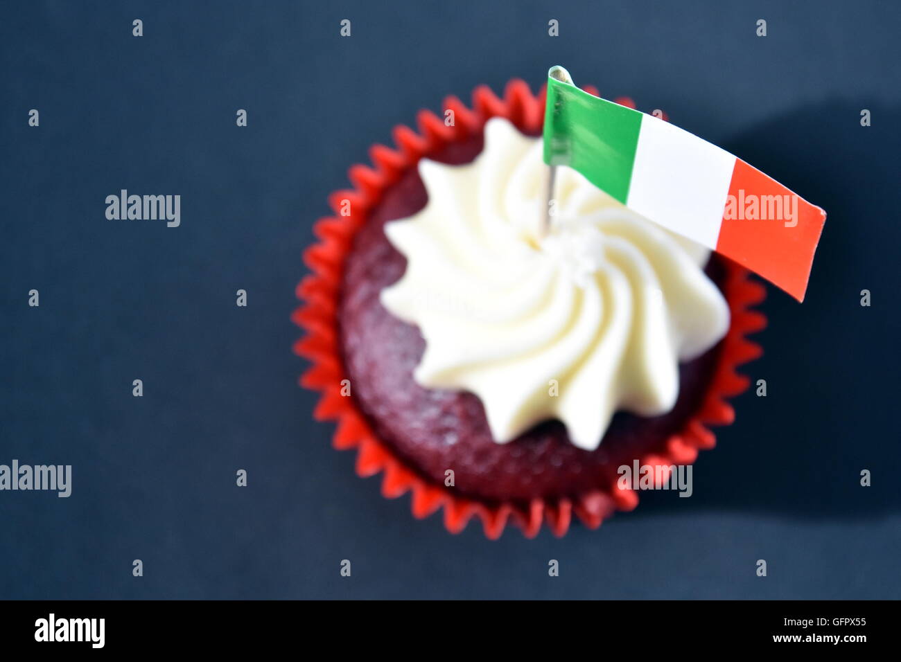 Italian Republic Day cupcake with red, white and green italian flag ...