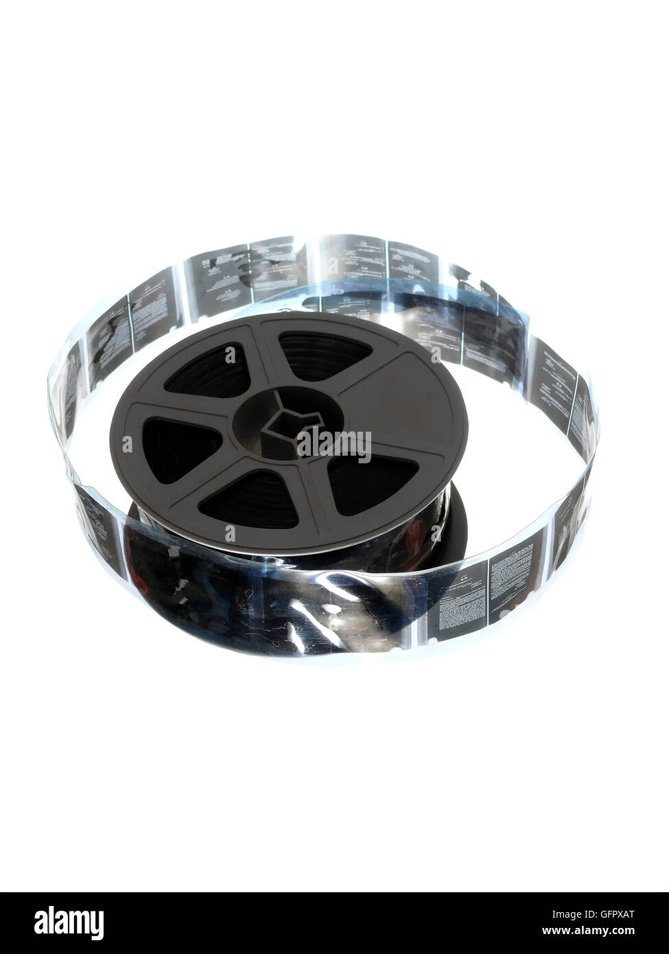 Olden times : celluloid film reel Stock Photo - Alamy