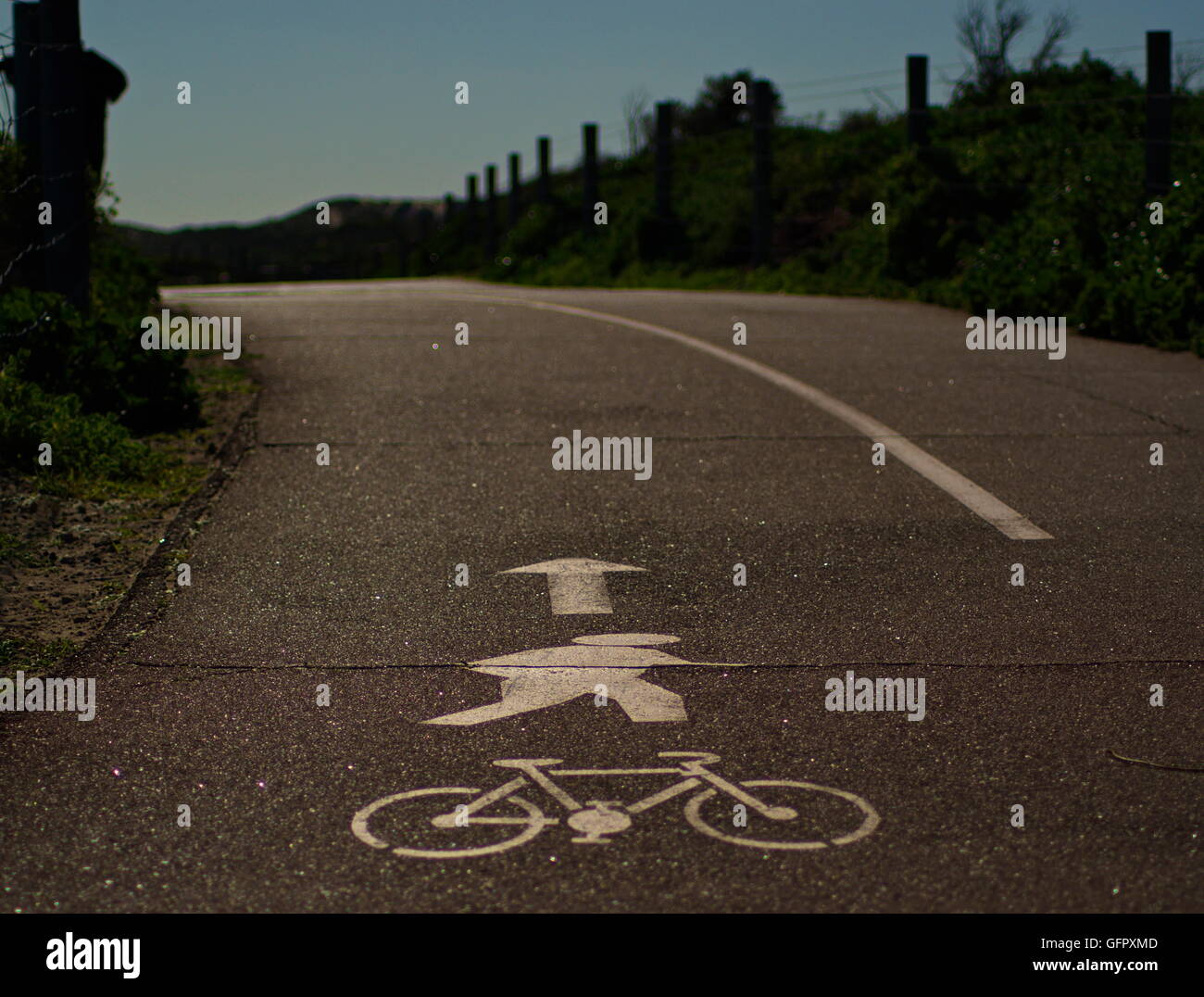 Painted footpath hi-res stock photography and images - Alamy