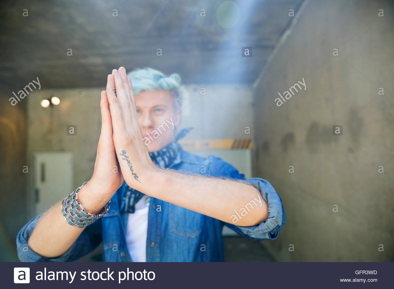 Tattoo hand clapping hi-res stock photography and images - Alamy