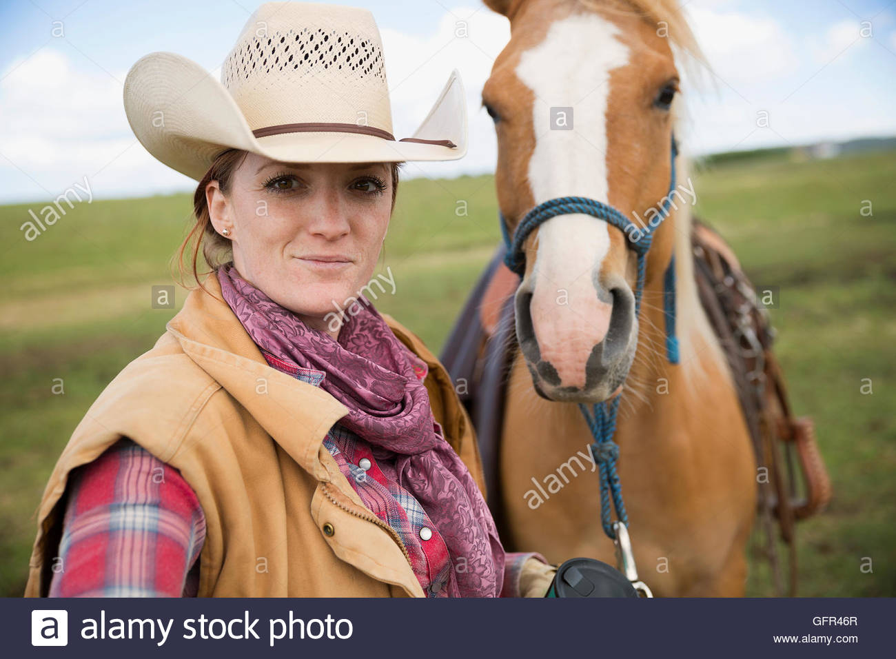 Female cattle rancher hi-res stock photography and images - Alamy